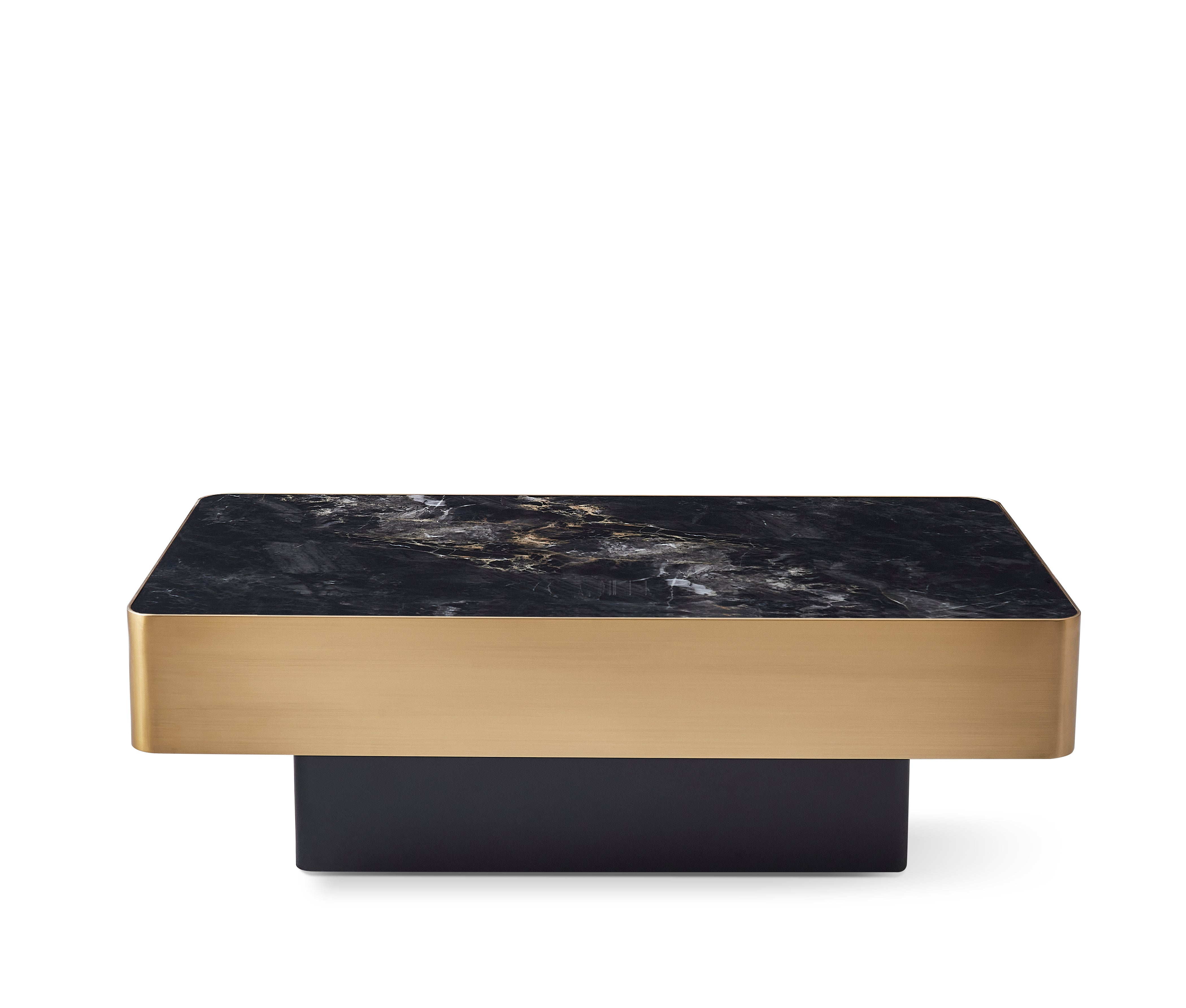 Elf Black Stone Top Coffee Table